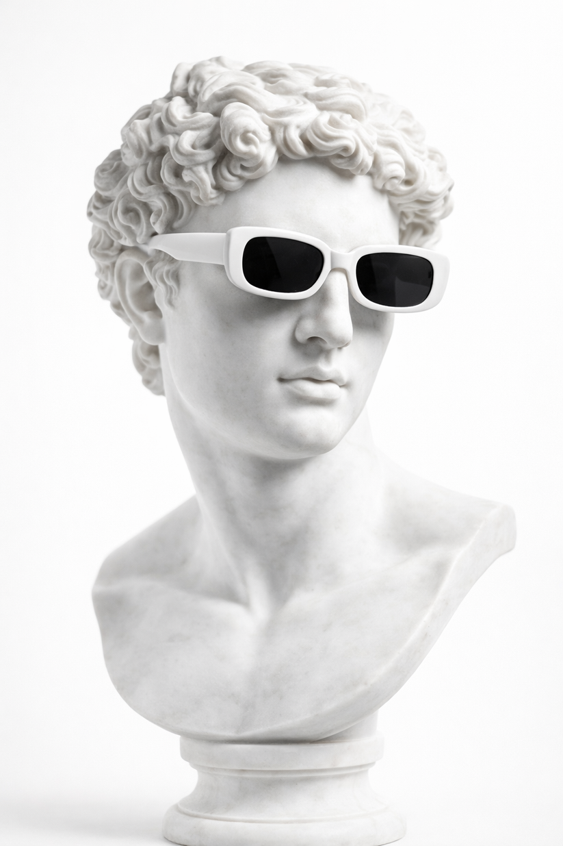 White Frame Trendy Shades – DN Store